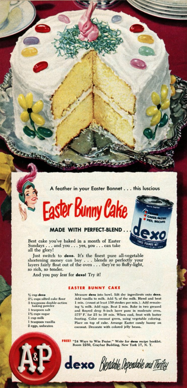 Cute vintage Easter cakes from the 1950s & 1960s - Click Americana