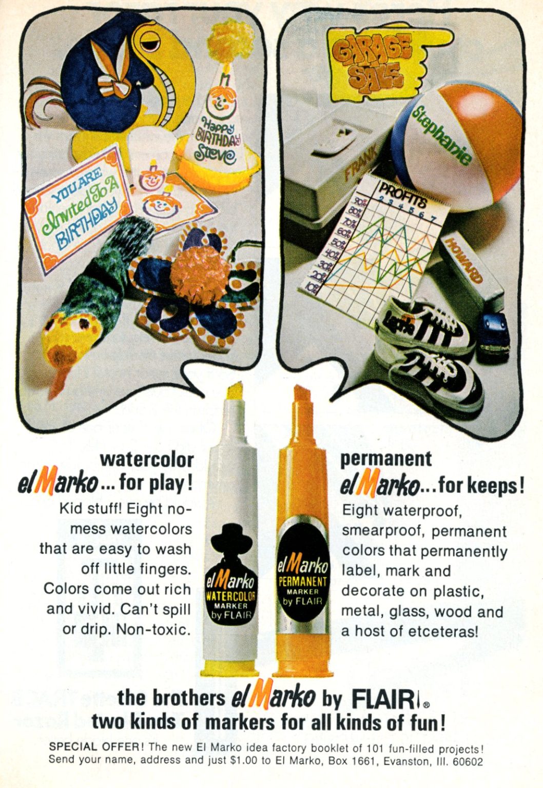 Remember these colorful vintage magic markers & felt-tip pens from the ...
