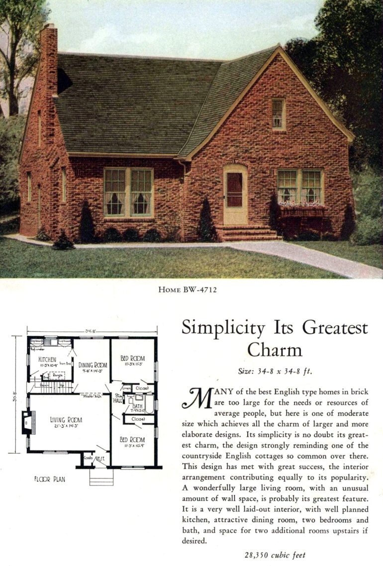 1940s house plans: These vintage starter home designs were small but ...