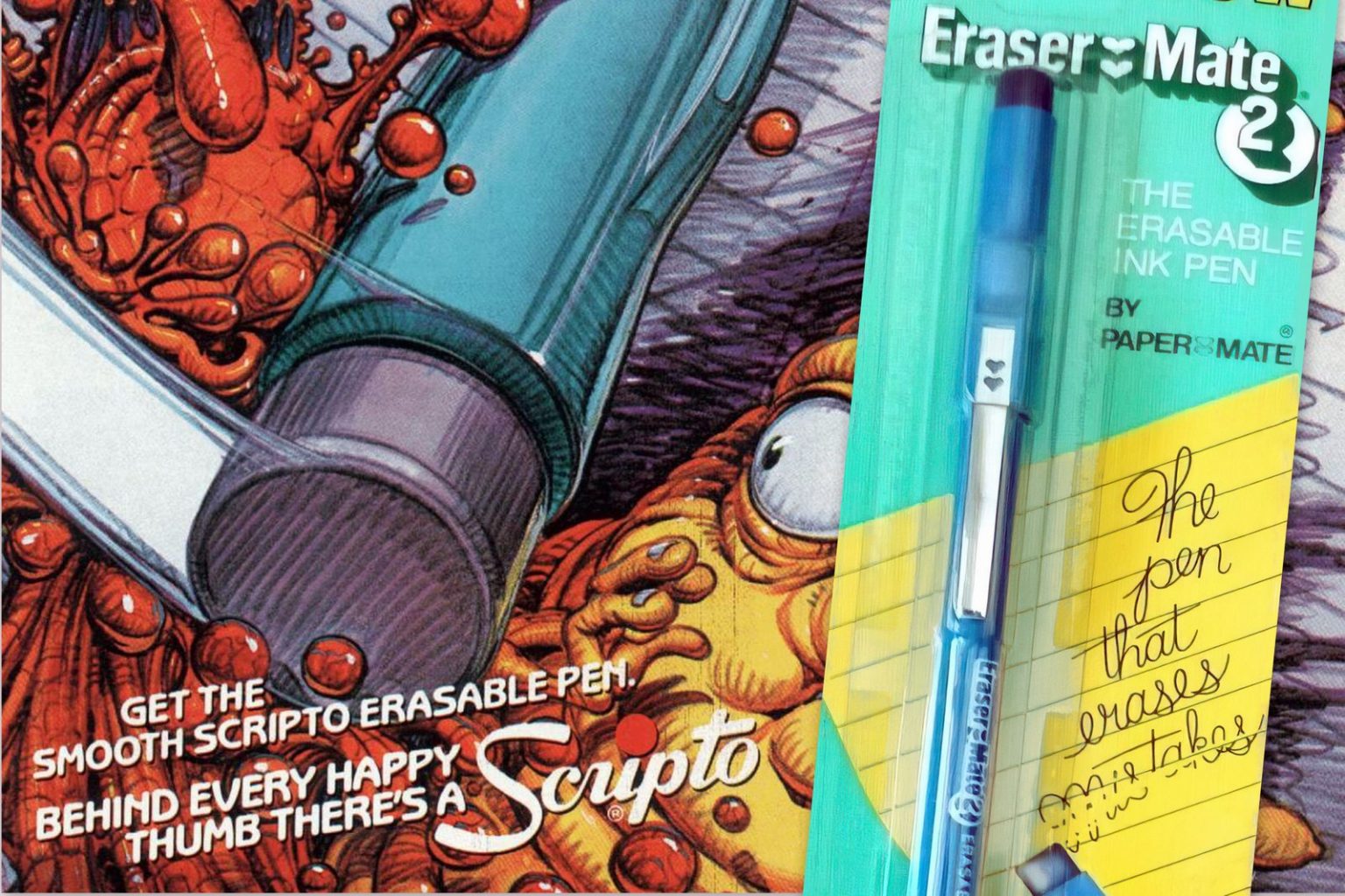 We thought Eraser Mate & Scripto Erasable Pens from the 80s were ...