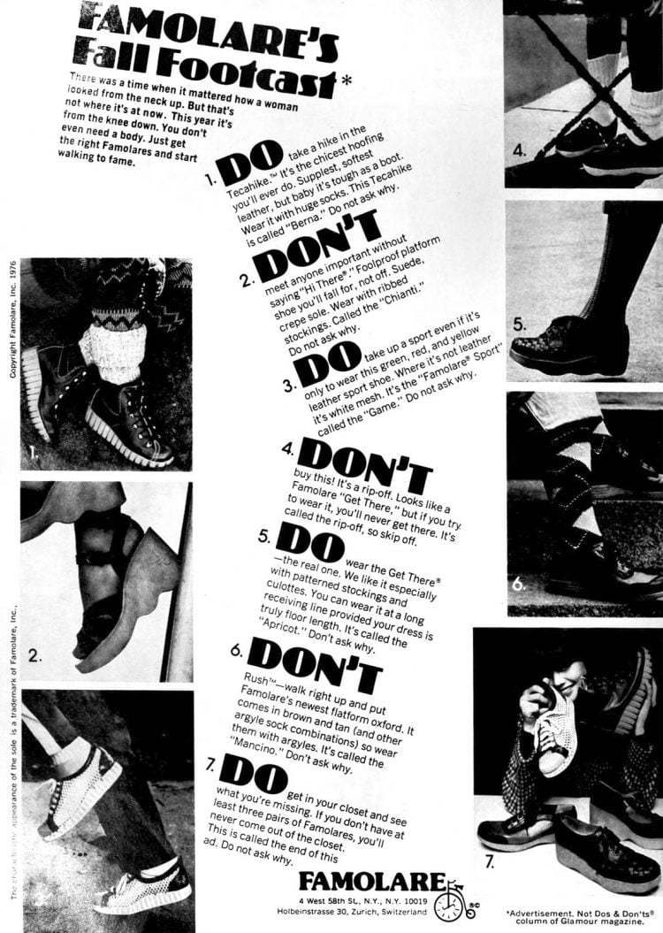 Vintage Famolare shoes: The wavy-sole platform wedges that were hot in ...