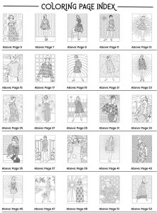 Vintage Fashion from the 1960s adult coloring book: 50 pages of retro ...