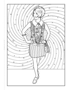Vintage Fashion from the 1960s adult coloring book: 50 pages of retro ...