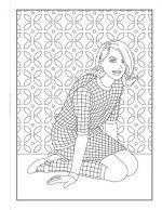Vintage Fashion from the 1960s adult coloring book: 50 pages of retro ...