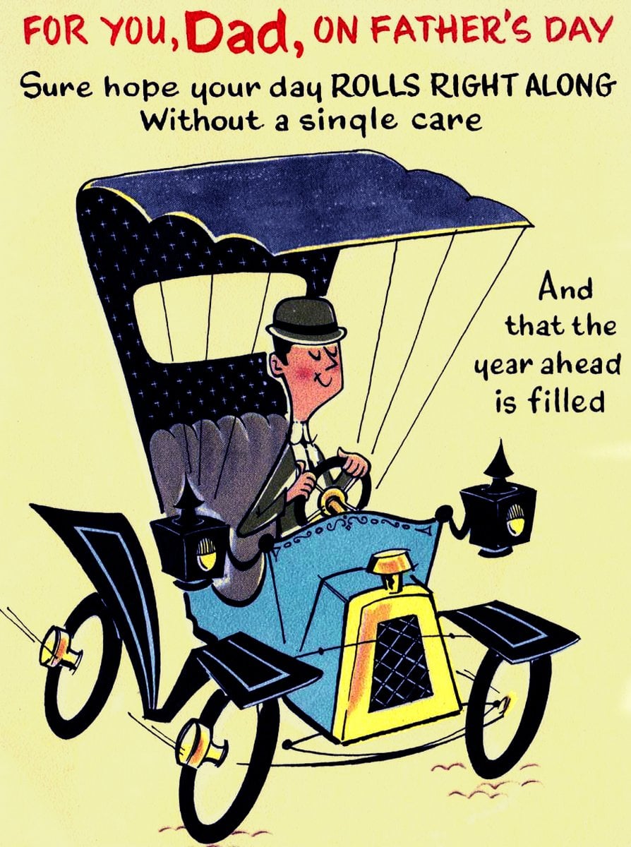 See a dozen adorable & sweet vintage Father's Day cards from the 50s ...