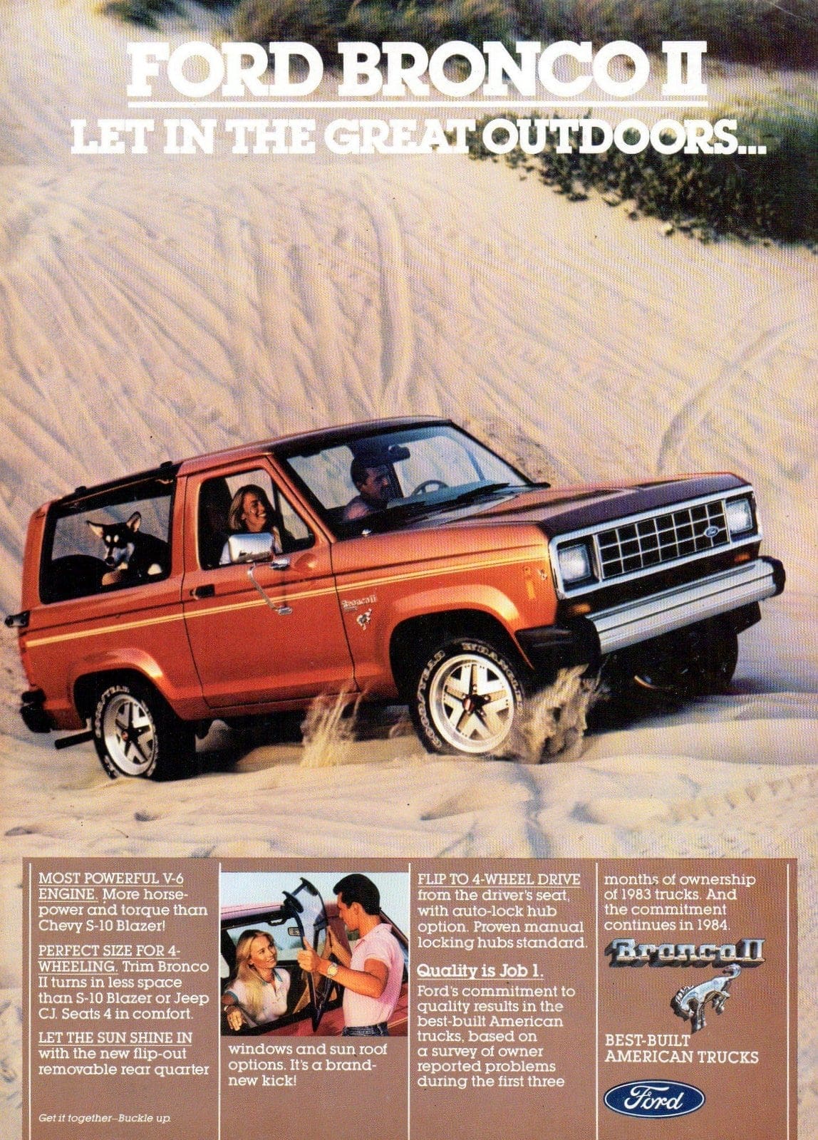 These were the Eddie Bauer edition Ford Bronco & Bronco II SUV/trucks ...
