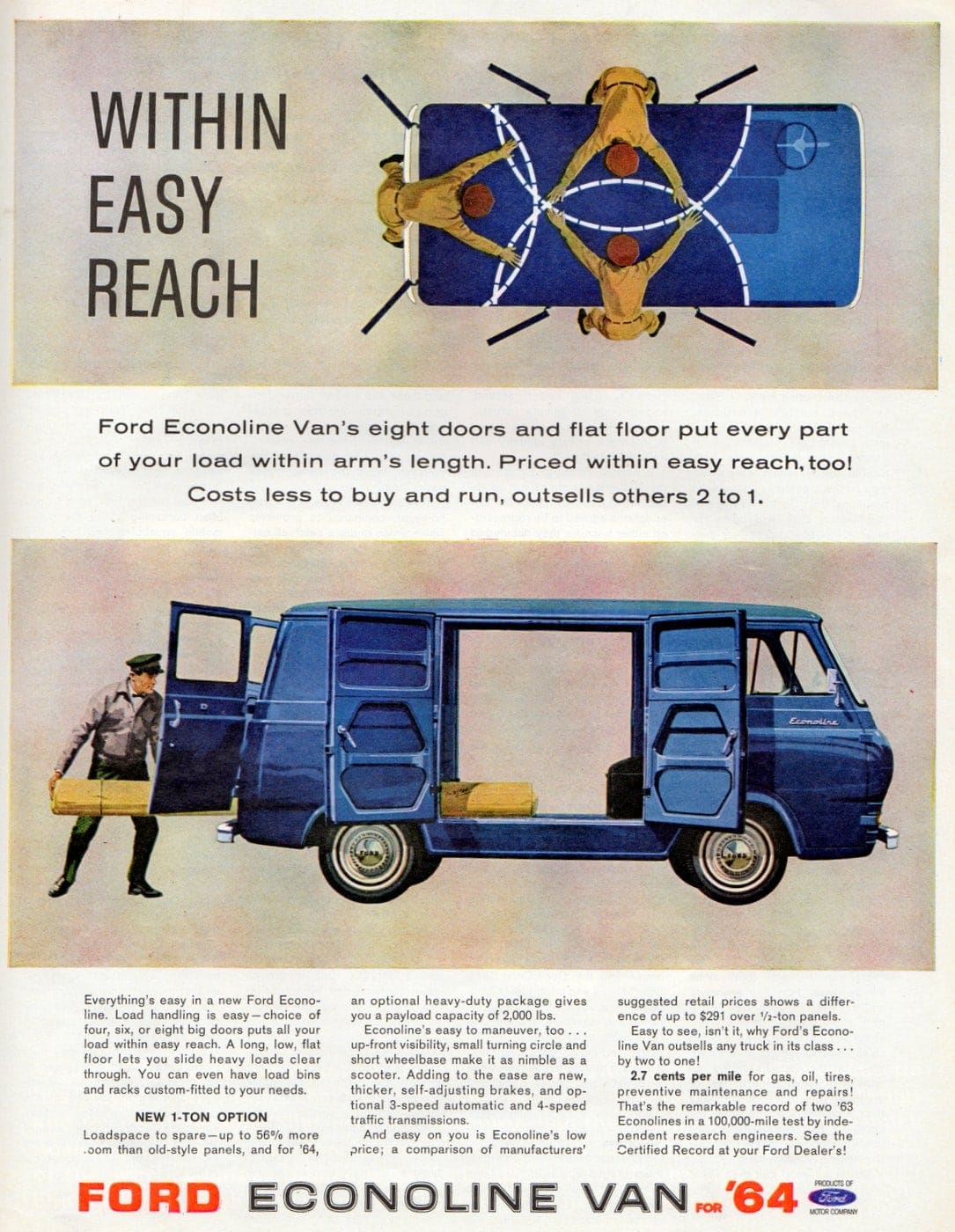 Vintage Ford Econoline vans from the '60s - Click Americana