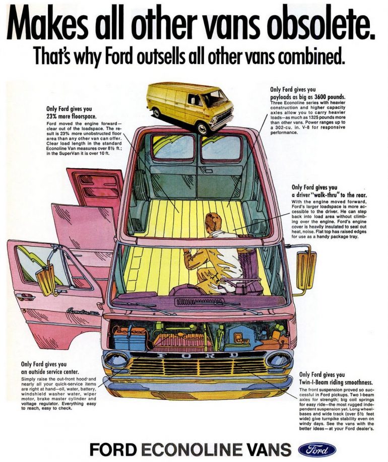 Vintage Ford Econoline vans from the '60s - Click Americana