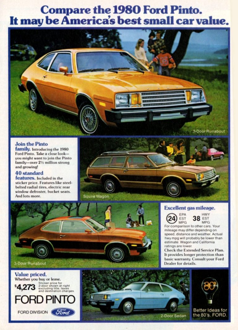 Ford Pinto: The bestselling sub-compact economy car from the 70s & 80s ...