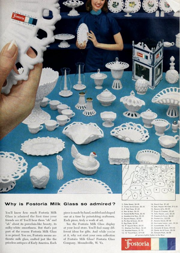 Vintage Fostoria glass: 100+ gorgeous patterns, colors & styles of the ...