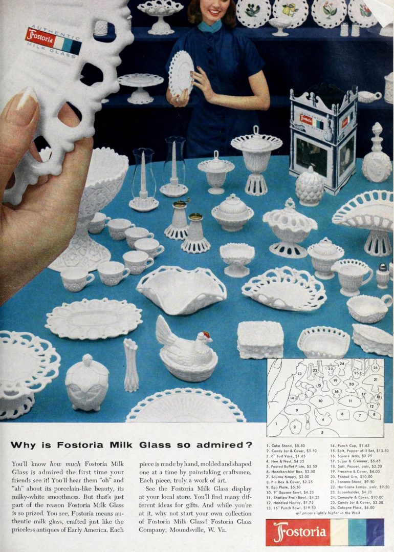 Vintage Fostoria glass: 100+ gorgeous patterns, colors & styles of the ...