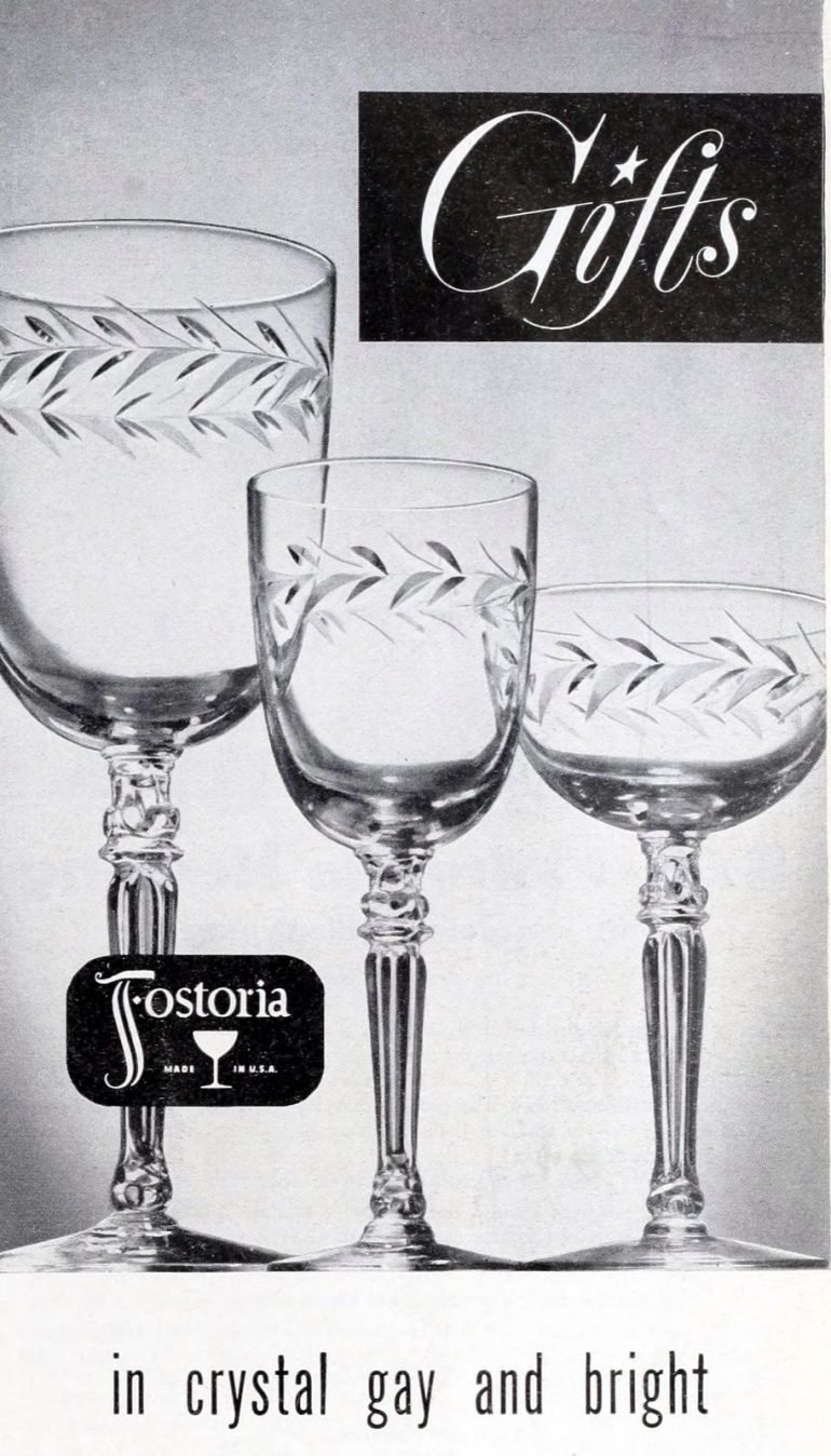 Vintage Fostoria glass: 100+ gorgeous patterns, colors & styles of the ...
