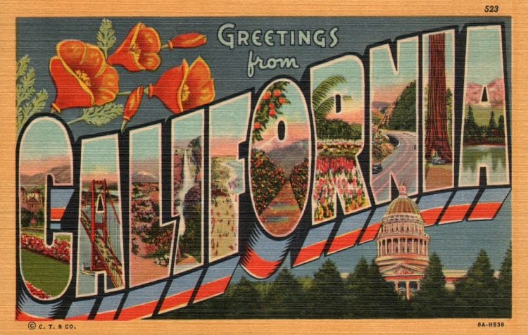 These California postcards from the 1930s & 40s made the Golden State ...