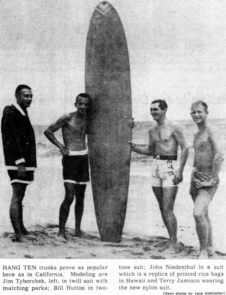 Vintage Hang Ten clothing conquered the world with their SoCal surfer vibe in the 1970s & 80s ...