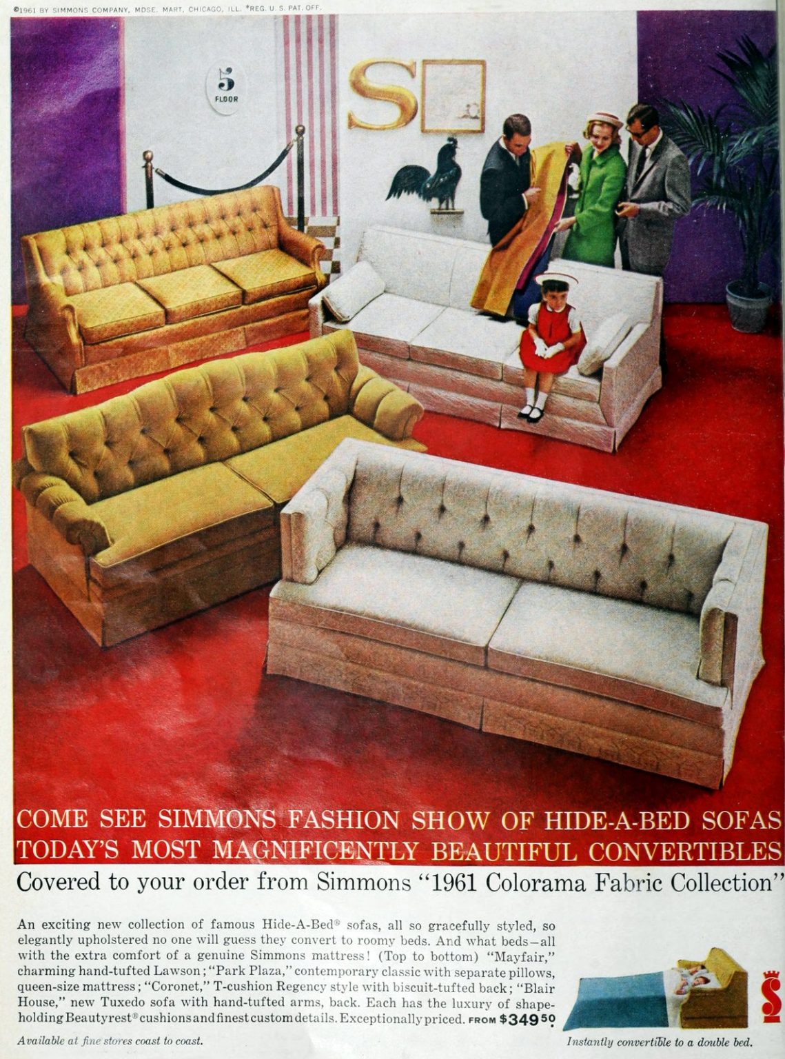 Hide-a-Bed sofas from the 40s, 50s, 60s & 70s: See 50 vintage styles ...