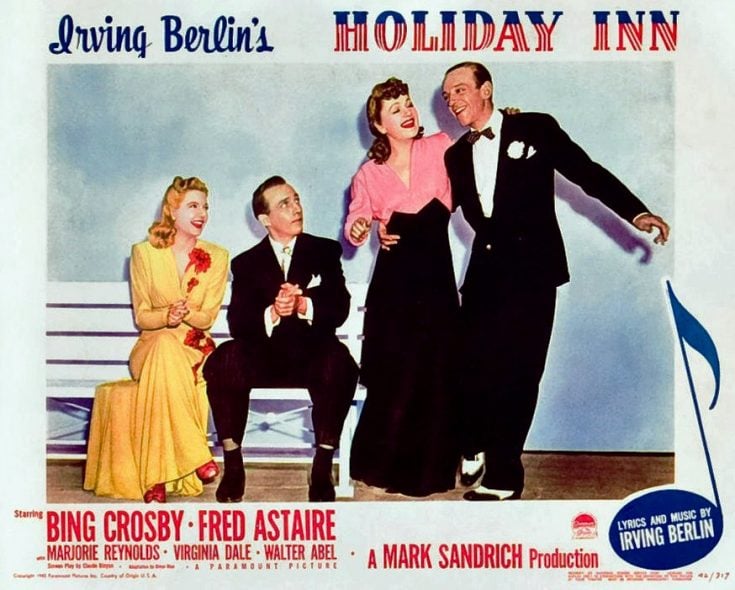 Revisit the Holiday Inn movie, starring Bing Crosby & Fred Astaire ...