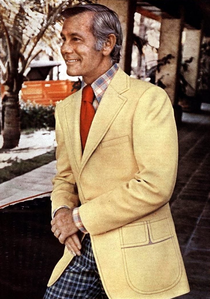 Johnny Carson’s line of polyester suits was a huge seller in the ’70s ...