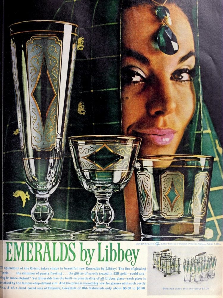 60 vintage Libbey glassware designs from the 60s - Click Americana