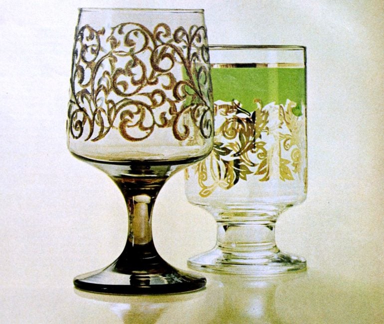 Remember 1970s Libbey glasses, with groovy retro patterns & styles ...
