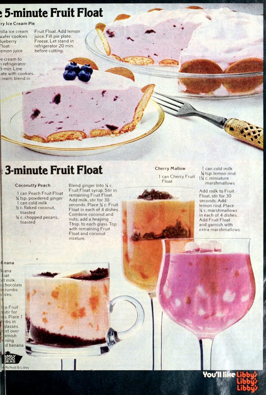 Who remembers Libby's Fruit Float canned dessert mix from the '70s ...