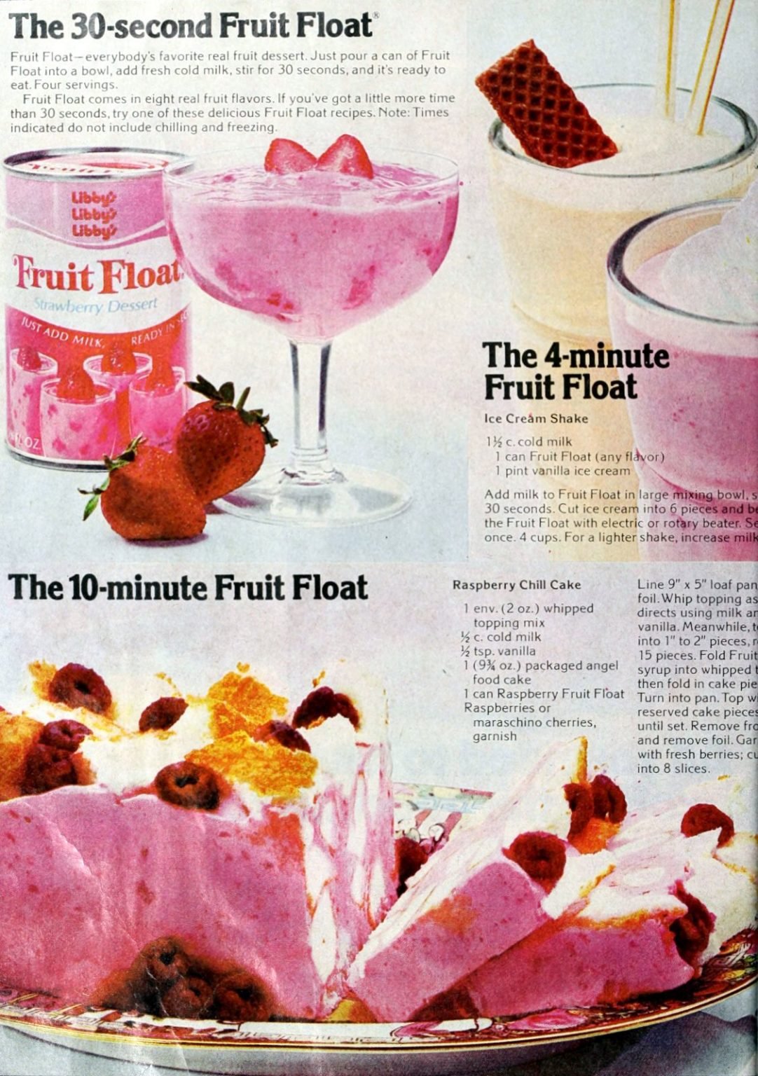 Who remembers Libby's Fruit Float canned dessert mix from the '70s ...