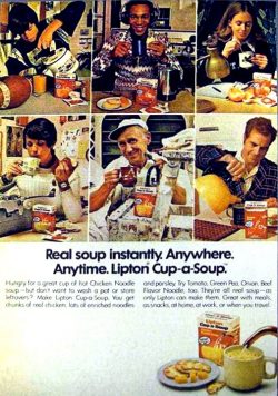 Cup-a-Soup debuted in 1972, and fast became a hot '70s lunch option ...