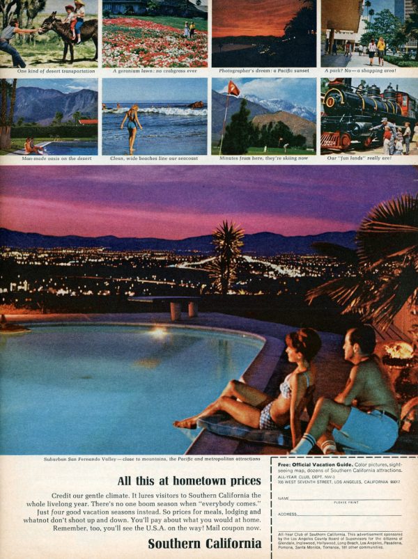 1960s California & Los Angeles were exciting vacation destinations any ...