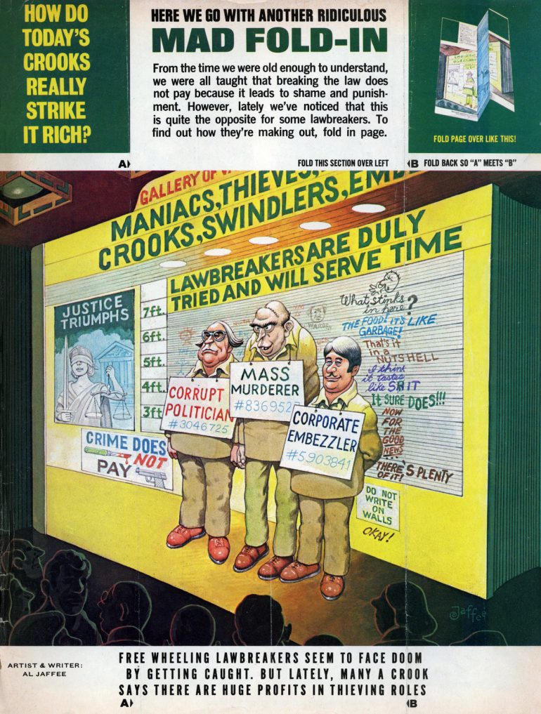 See 5 ridiculous vintage MAD magazine back page Fold-Ins, before ...