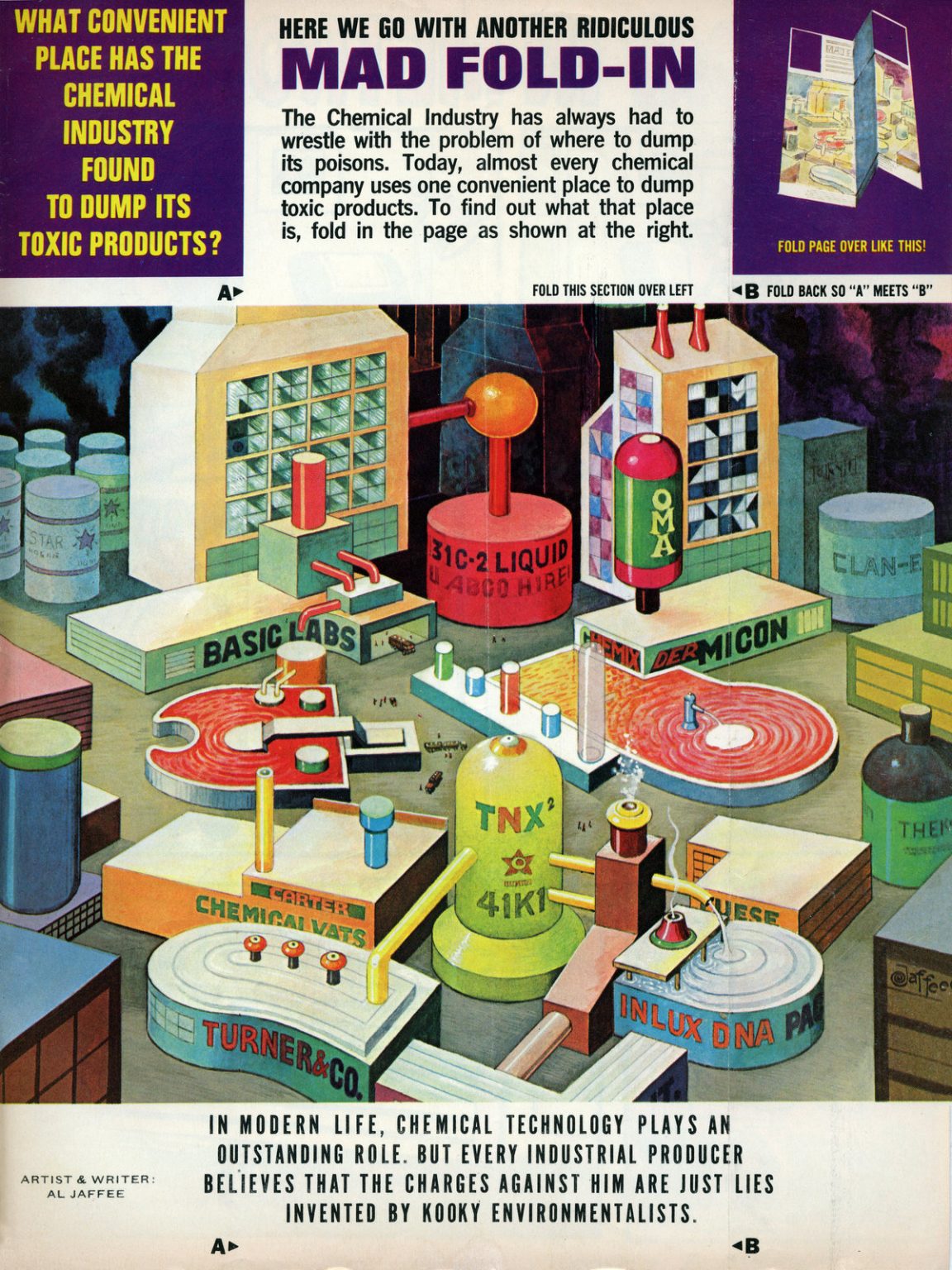 See 5 ridiculous vintage MAD magazine back page Fold-Ins, before ...