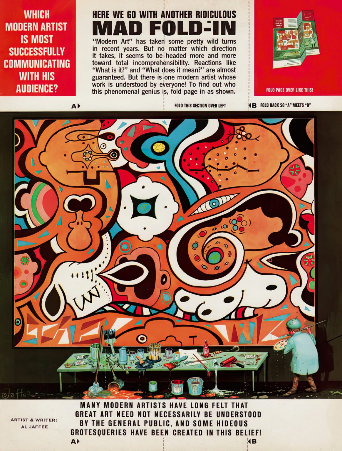 See 5 ridiculous vintage MAD magazine back page Fold-Ins, before ...