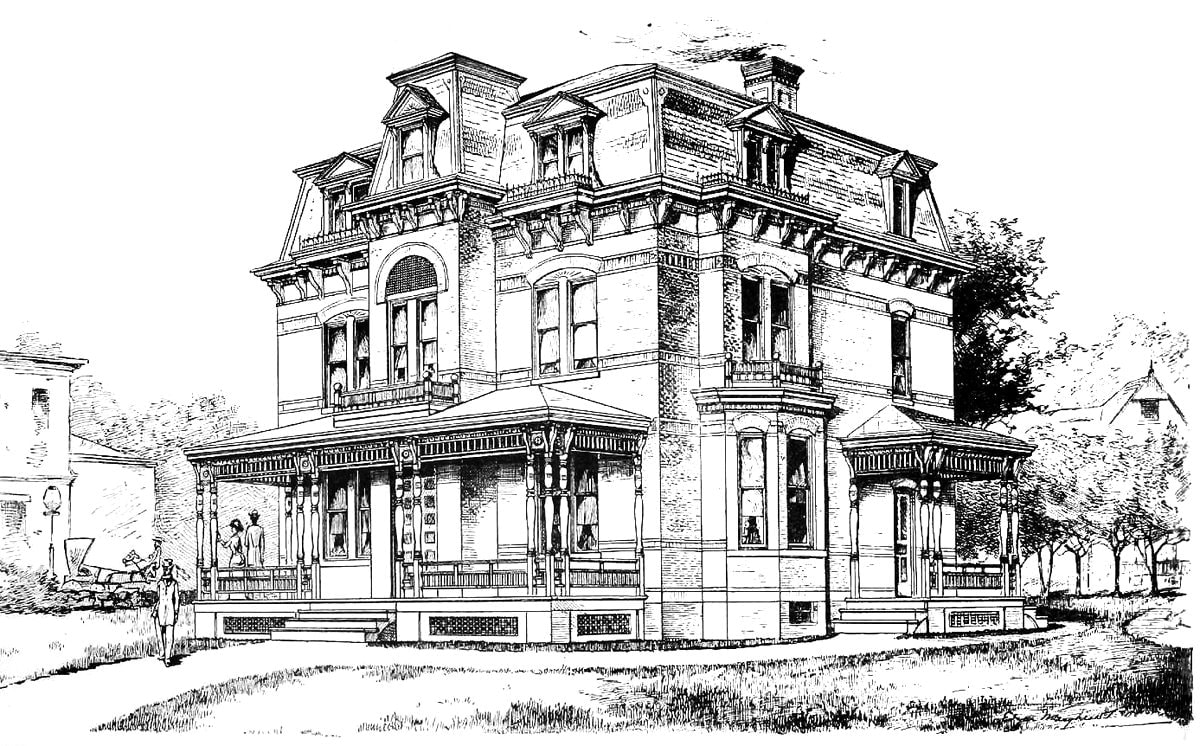 Find out about old-fashioned mansard roof homes & Second Empire-style ...