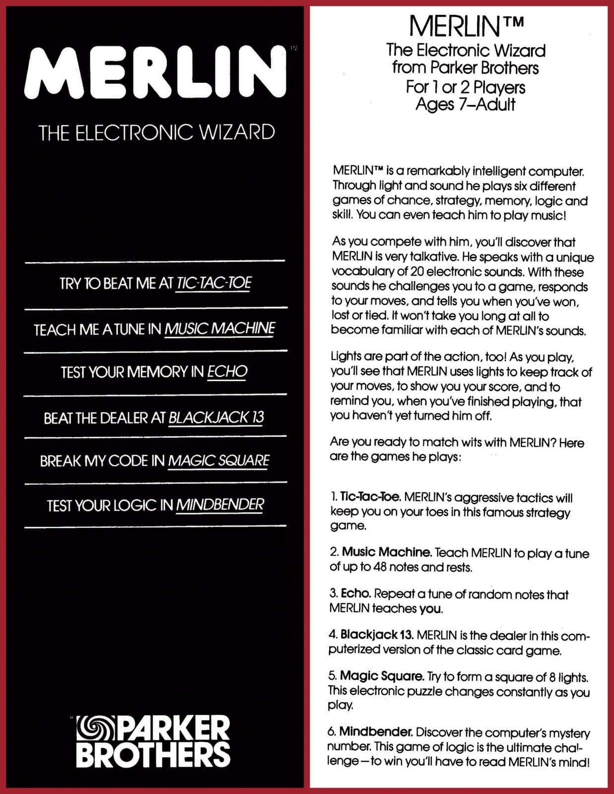 Remember Merlin, the retro electronic game that looked like a phone ...