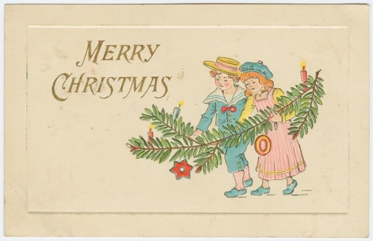 Take a look back at 50 charming antique Christmas cards from 100+ years ...