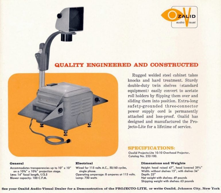Turn off the lights and see these vintage overhead projectors from the ...