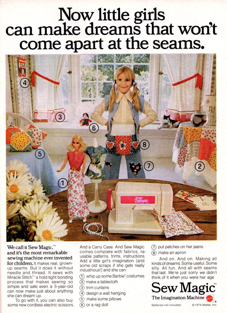 Vintage Sew Magic & Sew Perfect toy sewing machines for kids were 'sew ...