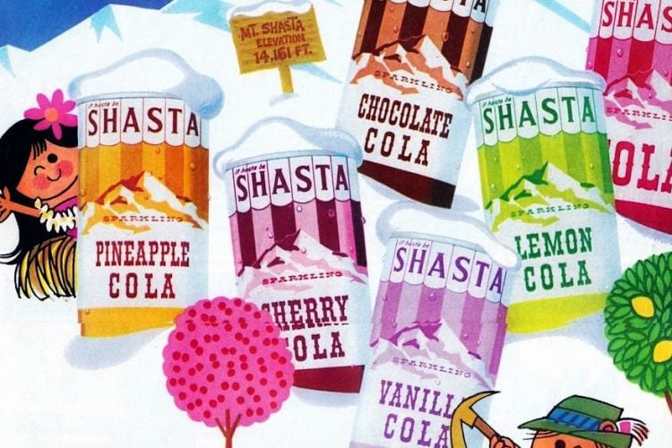 See some vintage Shasta sodas, from chocolate cola to lemon-lime to ...