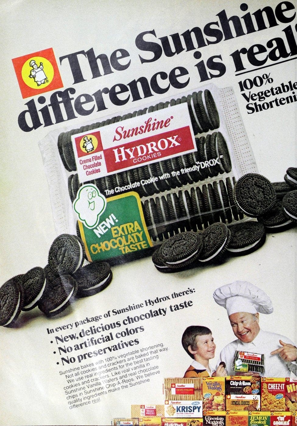 The old-school packaged cookies we grew up with: Hydrox, Fig Newtons ...