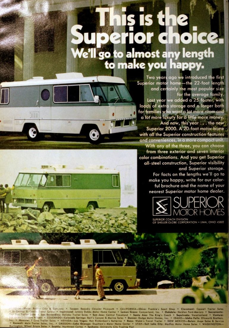 Vintage RVs & motor homes of the 1960s & 70s offered fun and groovy ...