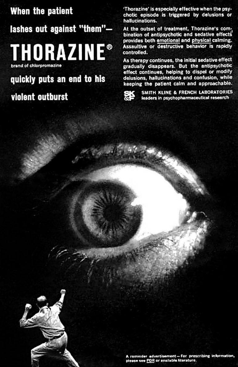 See how Thorazine, one of the first antipsychotics, was a hot new drug ...