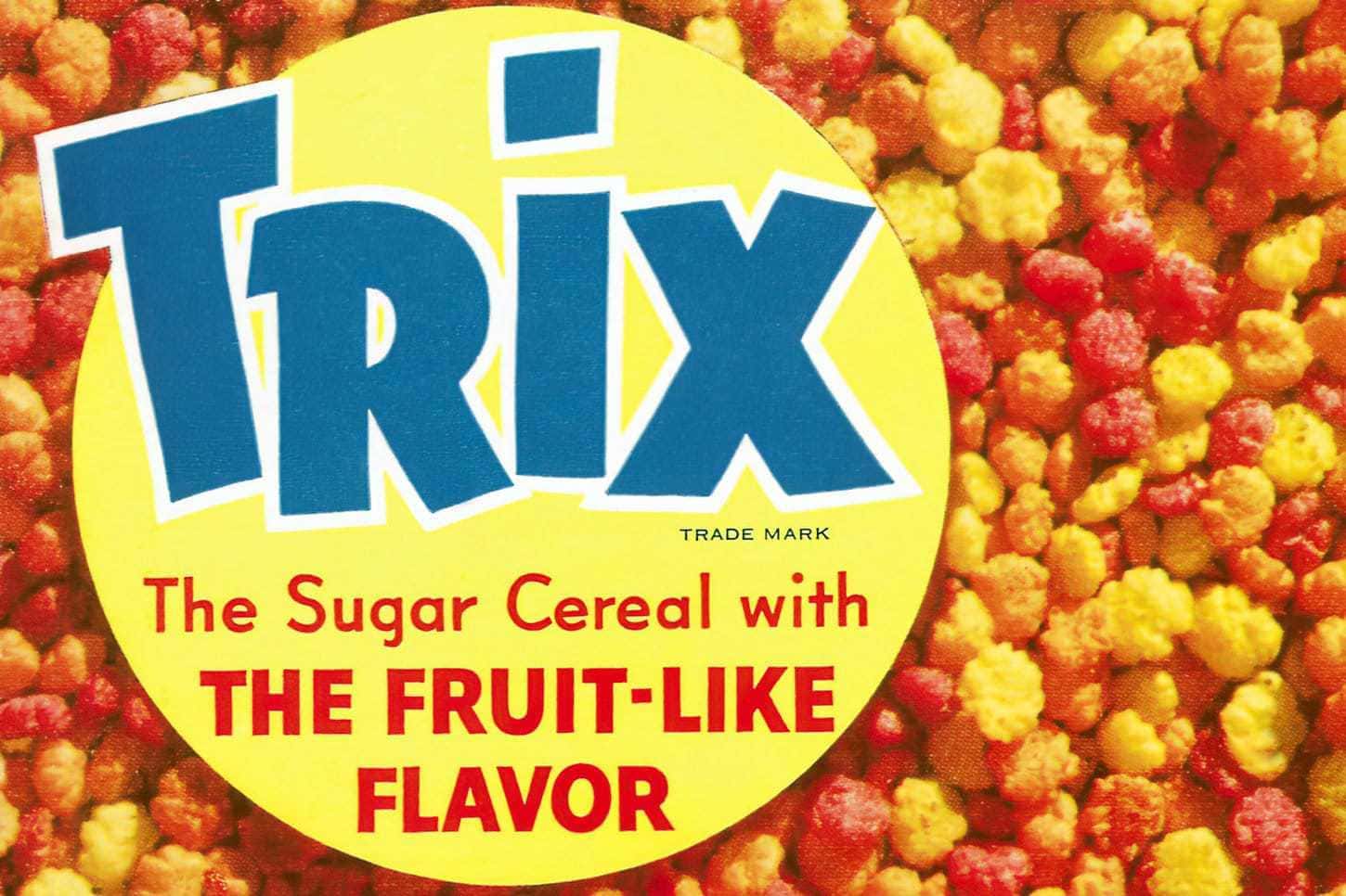 Vintage Trix cereal from the 1950s: Jolly colors dance into your bowl ...