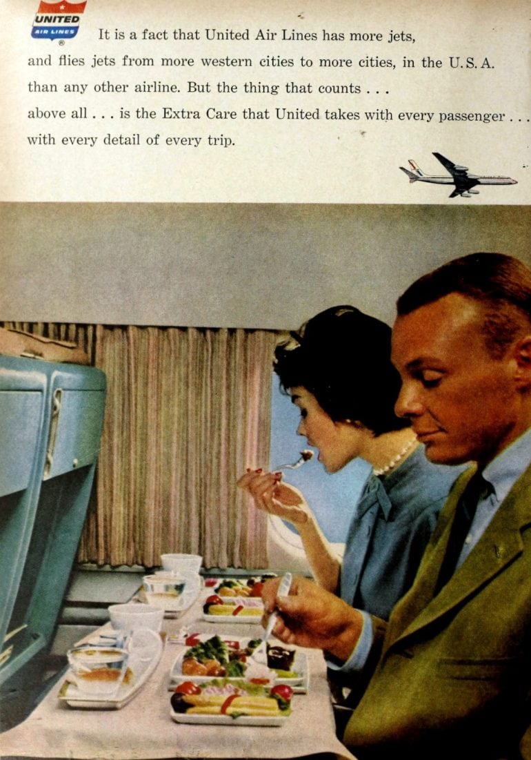 Amazing airline food from the 1950s, 1960s & 1970s: In-flight meals you ...