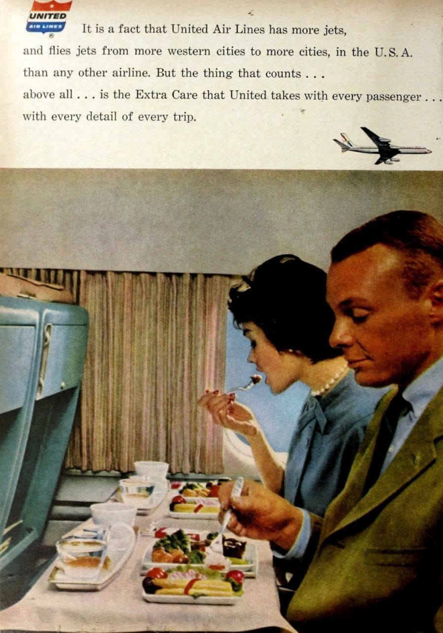 Amazing airline food from the 1950s, 1960s & 1970s: In-flight meals you ...