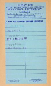 Vintage library checkout cards and due date slips: How a simple system ...