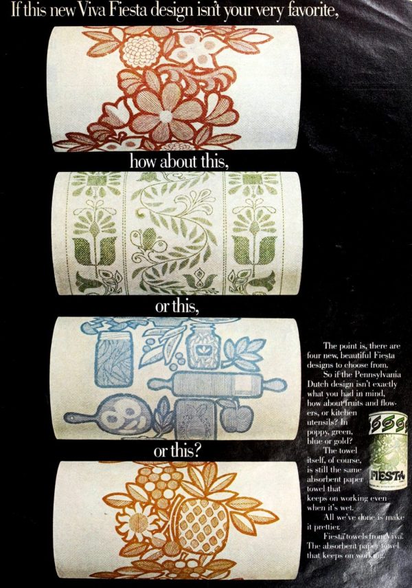 Vintage colored paper towels: See 60+ old-fashioned patterns, colors ...
