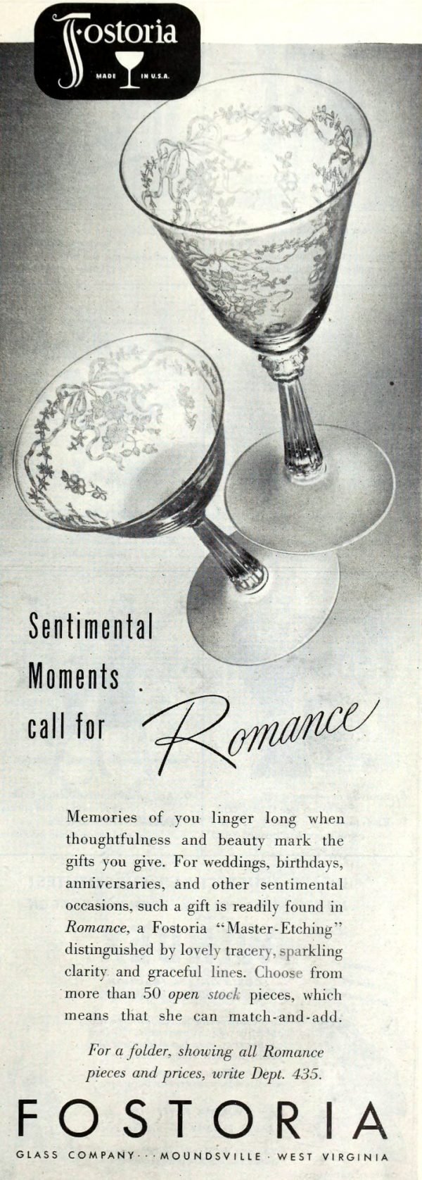 Vintage Fostoria glass: 100+ gorgeous patterns, colors & styles of the ...