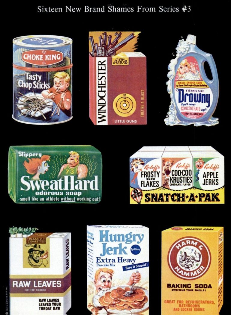 Vintage Wacky Packages: 50 Wacky Packs cards for candy, cereal and more ...
