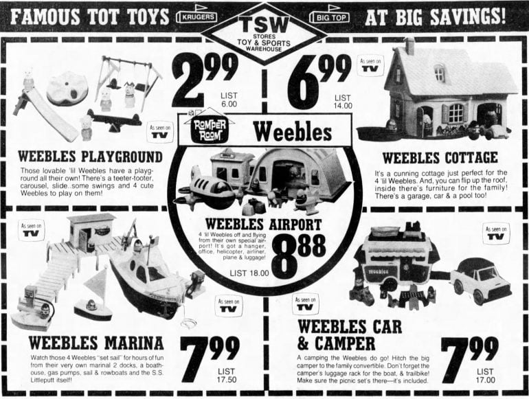 Vintage Weebles wobble, but they don't fall down: See some of these ...