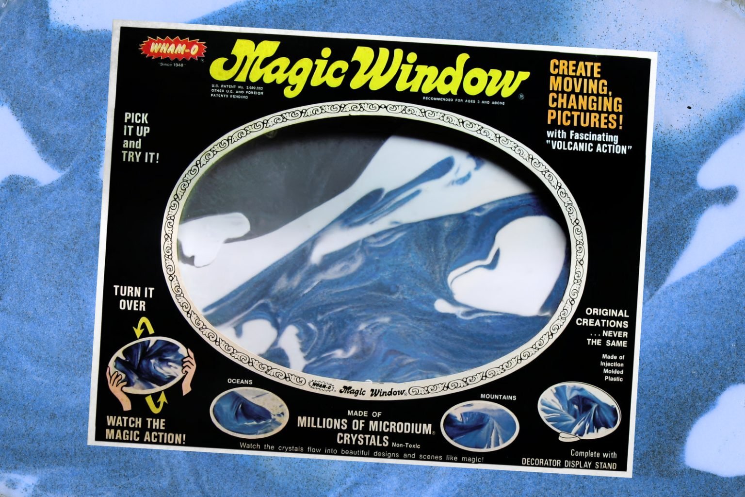 The Wham-O Magic Window toy let you create mini oceans and mountains ...