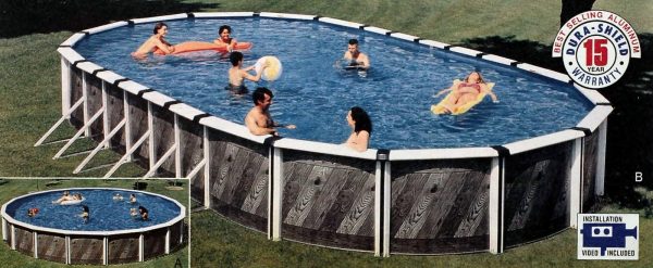 Vintage above-ground pools like these made swimming & summer water fun ...