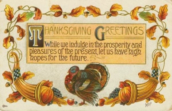 See 40 antique Thanksgiving postcards people sent back in the early ...